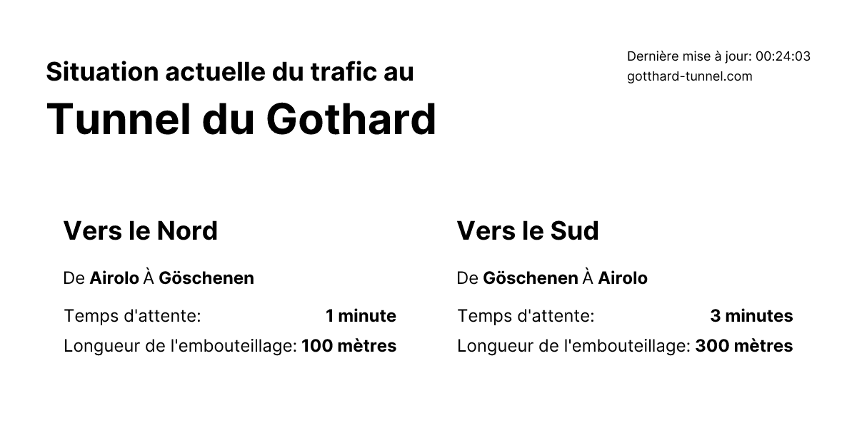 Heures Ouverture Tunnel Gothard | Tunnel routier du Gothard